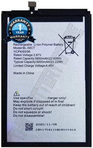 ZQTCIPRINO Mobile Battery For Tecno Original BL-58CT Battery Compatible ...