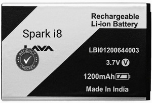 MATSV Mobile Battery For Lava Spark i8 / LBI01200644003 / 1200mAh Price ...