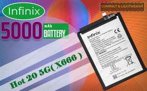 Infinix Mobile Battery For BL 49HX Infinix Hot 20 5G / X666 -5000 mAh ...