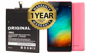 THE BATTERY STORE Mobile Battery For MI 4I Original Battery BM33 with 6 ...