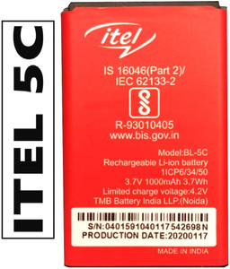 FLOUNDER Mobile Battery For ITEL 5C 100% ORIGINAL BATTERY Price in ...
