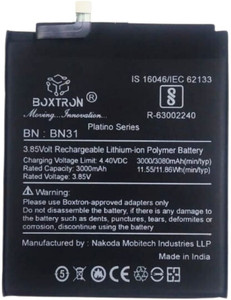 Boxtron Mobile Battery For Original Xiaomi Mi 5X Mi A1 Redmi Note 5A Mi ...
