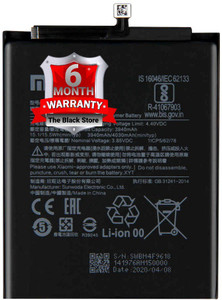 The Black Store Mobile Battery For Mi A3 Battery Original With 6 Months ...