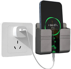 lazzymoby Wall Mount Mobile Charging Stand For All Smartphones with ...