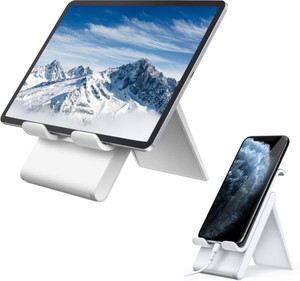 FLORICAN 2 in 1 iPad/Mobile Stand For Table / Desk | Large Size Angle ...