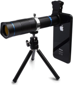 Mobcam Dual Focus 20X 4K Ultra HD Zoom Telescope Lens with Tripod Stand ...