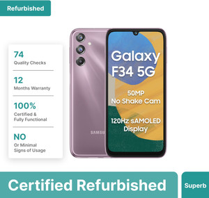 (Refurbished) Samsung Galaxy F34 5G (Orchid Violet, 128 GB) Price in ...