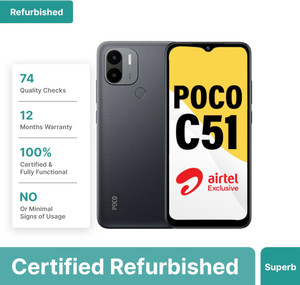 (Refurbished) POCO C51 (Power Black, 64 GB) Price in India - Buy ...