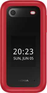 Nokia 2660 Flip 4G Volte Red keypad Mobile with Dual Sim & Screen, MP3 ...