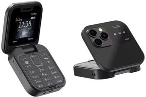 Fuziqra Rock X Flip Dual Sim Keypad Mobile with 1.8"Display Flip/Fold ...