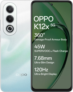 OPPO K12x 5G with 45W SUPERVOOC Charger In-The-Box (Feather Pink, 128 ...