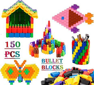 MANTRA ENTERPRISE Bullet Building Blocks Toy (150 Blocks) Model ...