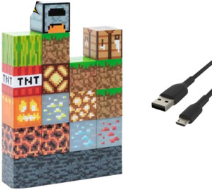 Mabron Minecraft Block Building Light - 16 Rearrangeable Light Blocks ...