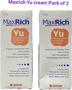 Glenmark Maxrich Yu Daily use Cream for Effective Skin Repair 100+100gm ...