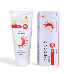 DERCONIC Lotion - SPF 50+ Broad Spectrum UVA | UVB | For Sun Rays ...