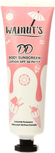 Walnut's Body Sunscreen Lotion with SPF 50 PA+++, Waterproof and Oil ...