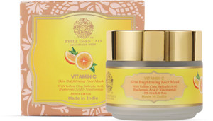 RYLLZ ESSENTIALS Vitamin C Skin Brightening Face Mask | with Stable ...