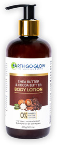 earth go glow SHEA BUTTER AND COCOA BUTTER BODY LOTION 300ml - Price in ...