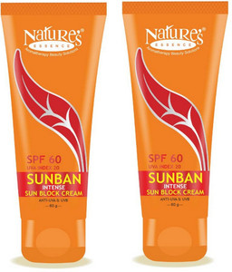 Nature's Sunscreen Sunban Sun Block Cream SPF-60 - Price in India, Buy ...