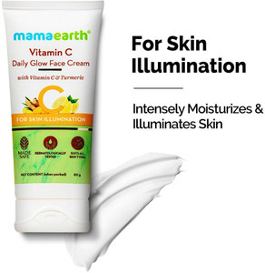 Mamaearth Vitamin C Daily Glow Face Cream With Vitamin C & Turmeric for ...