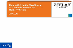 zeelab Zeeglow Skin Brightening & Hydrating Cream with Kojic Acid ...