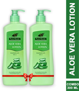 Pure Roots Aloe Vera Lotion - Pack of 2 ( 300ml * 2 ) - Price in India ...