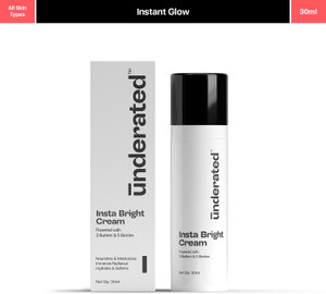 UNDERATED Insta Bright Skin Brightening Cream PoweredWith Berries ...