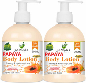 Pure Jangali Organics Papaya Face body lotion, Clay Based For Glowing ...