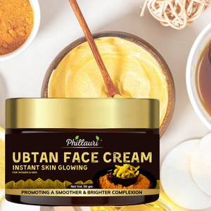 Phillauri Ubtan Oil-Free Face Cream with Turmeric for Deep Hydration ...