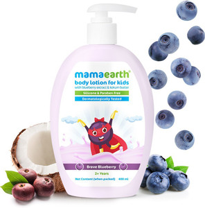 Mamaearth Brave Blueberry Body Lotion for Kids with Blueberry & Kokum ...