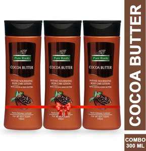 Pure Roots Cocoa Butter Body Care Lotion - Pack of 3 ( 100ml * 3 ...