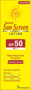 CARE FORMULATION Narica Care Sun Screen Lotion, SPF-50(60 ml)Pack of 2 ...