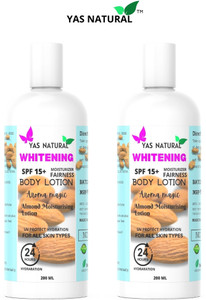 YAS NATURAL Almond Moisturizing Fairness Body Lotion Pack of 2 - Price ...