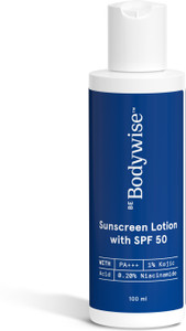 Be Bodywise 1% Kojic Acid Sunscreen Lotion with SPF 50 PA+++ |Prevents ...
