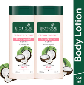 BIOTIQUE Creamy Coconut Body Lotion - Price in India, Buy BIOTIQUE ...