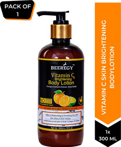 BEEREGY Vitamin C Skin Brightening Body Lotion with Shea Butter, Almond ...