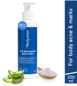 Be Bodywise 10% Niacinamide Body Lotion for Acne Marks | With Aloe Vera ...