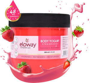 Eloway Strawberry Body Yogurt Moisturizer With Almond Oil for Instant ...