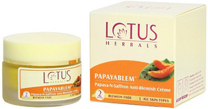 LOTUS HERBALS Papayablem Papaya-N-Saffron Anti-Blemish Cream - Price in ...