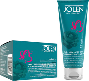 Jolen New York Daily Moisturizing Cream 50g & Face + Body Lotion ...