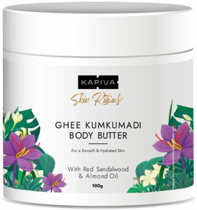 Kapiva Ghee Kumkumadi Body Butter | 100 times Washed Ghee For 24 Hours ...