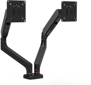 iVoomi Power X2 Dual Monitor Stand for Desk with VESA Mount, Gas Spring ...
