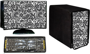 RS Creations PC Computer Cover Full Set for 18.5 inch Computer Monitor ...
