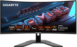 GIGABYTE 86.36 cm (34 inch) Curved WQHD VA Panel Gaming Monitor ...