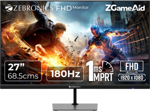 ZEBRONICS 68.58 cm (27 inch) Full HD IPS Panel with 300 Nits Brightness ...