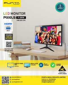 Punta 48.26 cm (19 inch) HD TN Panel Monitor (P-20HW) Price in India ...
