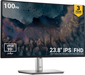 DELL 60.96 cm (24 inch) Full HD IPS Panel 99% sRGB, 250 nits brightness ...