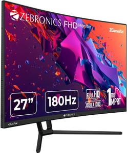 ZEBRONICS N27B/S27B 68.58 cm (27 inch) Curved Full HD LED Backlit IPS ...