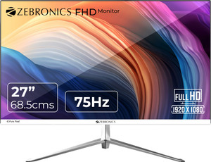 ZEBRONICS 68.58 cm (27 inch) Full HD VA Panel with 16:9 Aspect Ratio ...