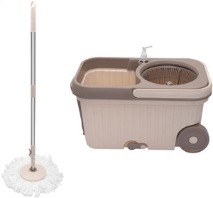 JAYPEE Hurricane Spin Mop with Bucket 360° Spinner Drain spout 2 ...